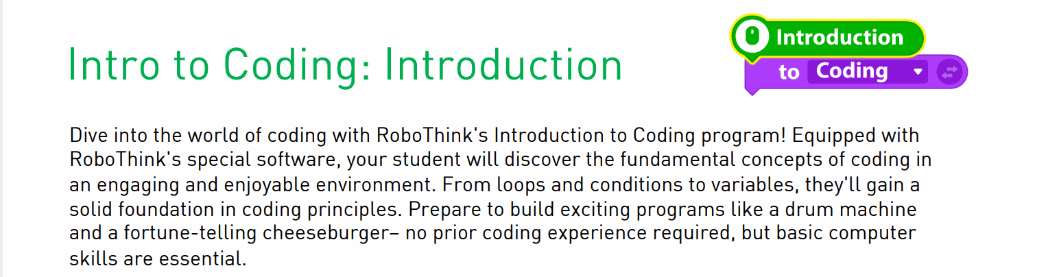 [2023] Video Game Design Coding(FRI) Introduction | Robothink Fairfax Virginia
